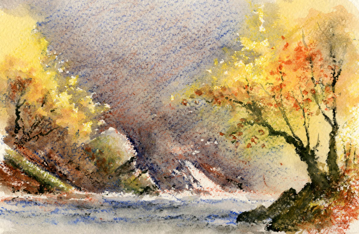 DAVID BELLAMY – PAINTING WITH DANIEL SMITH WATERCOLOUR STICKS | Bellamy ...